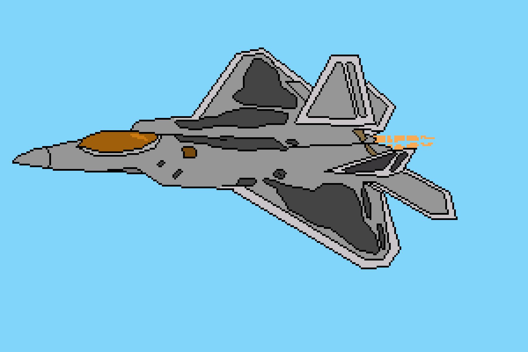 Pixilart - F-22 Raptor by DoomSlayer45