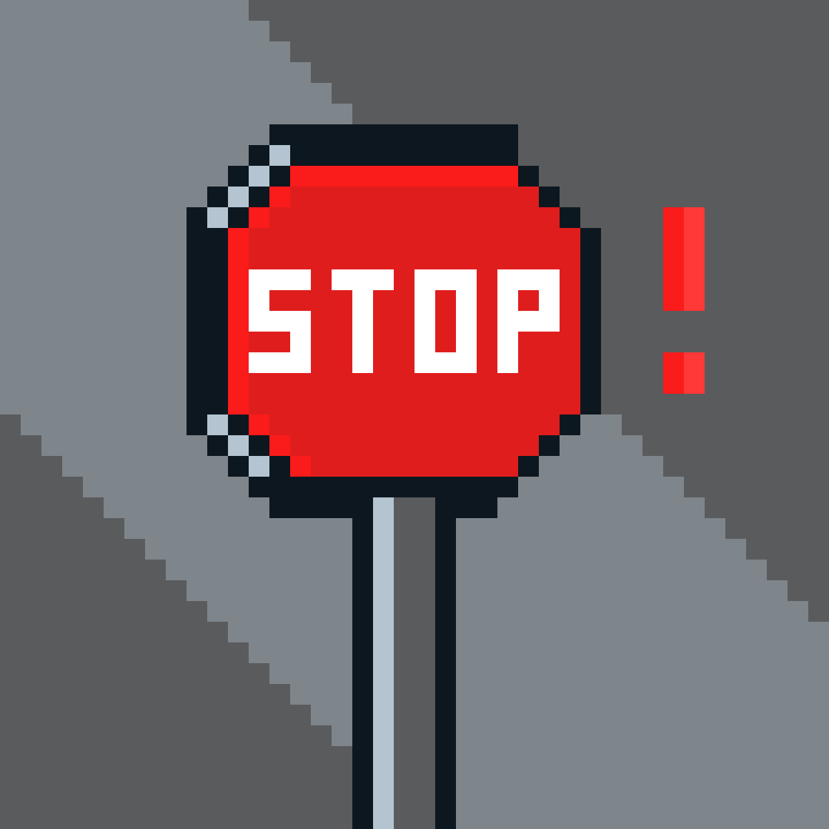 Pixilart - Stop Sign! by Sushirollstar