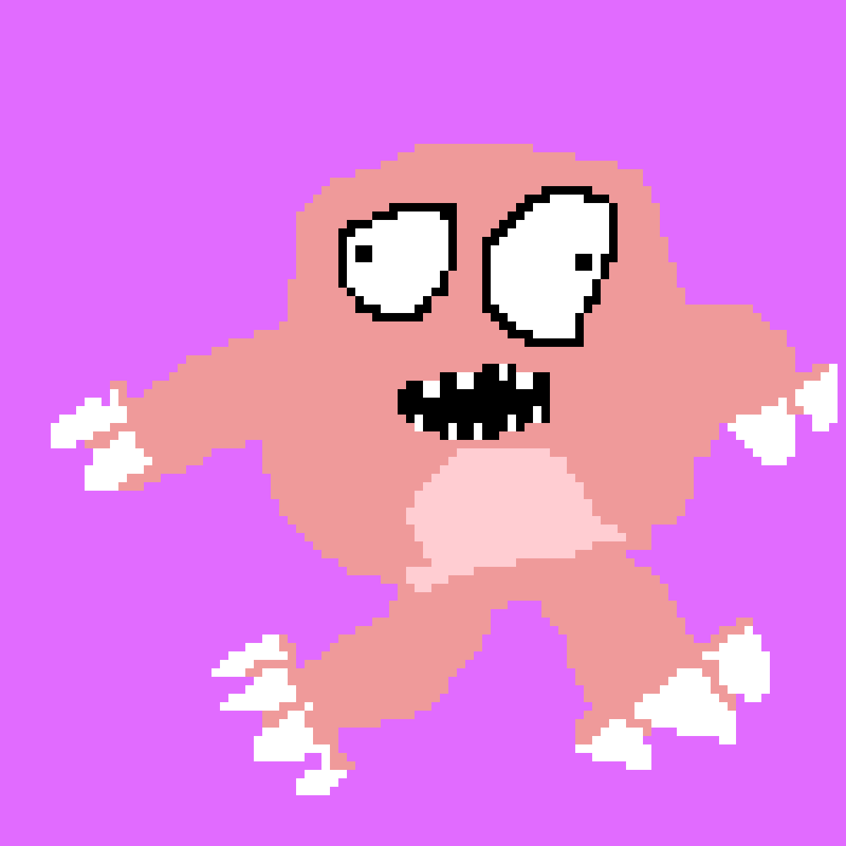 Pixilart - pink guy has a name and it is stomb by lol21