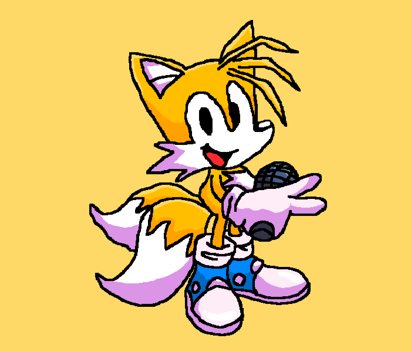 Pixilart - FNF Tails updated by ActuallyBf