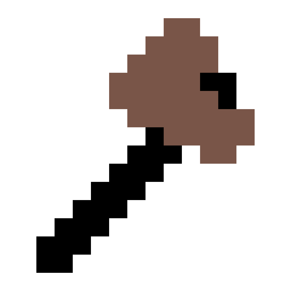 Pixilart - Minecraft Axe Base by BobbyBanana