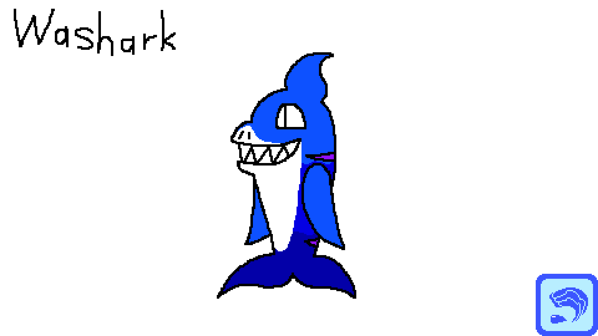 Pixilart - Washark - Barking water Kreecher by GlassesDude