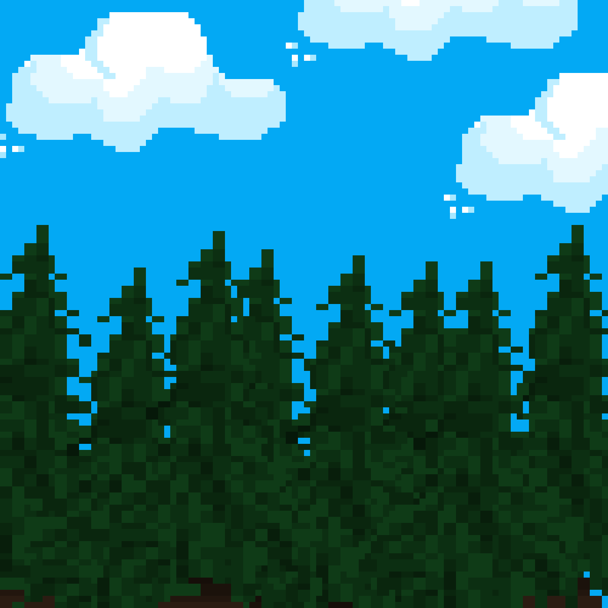 Pixilart - Pine tree forest by ThaiIsAwesome