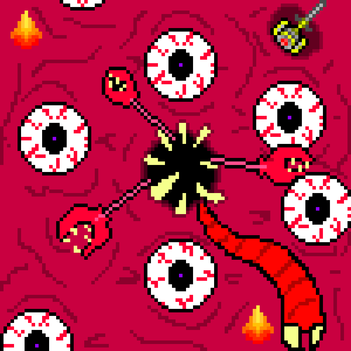 Pixilart - Wall of Flesh by Dmayce22