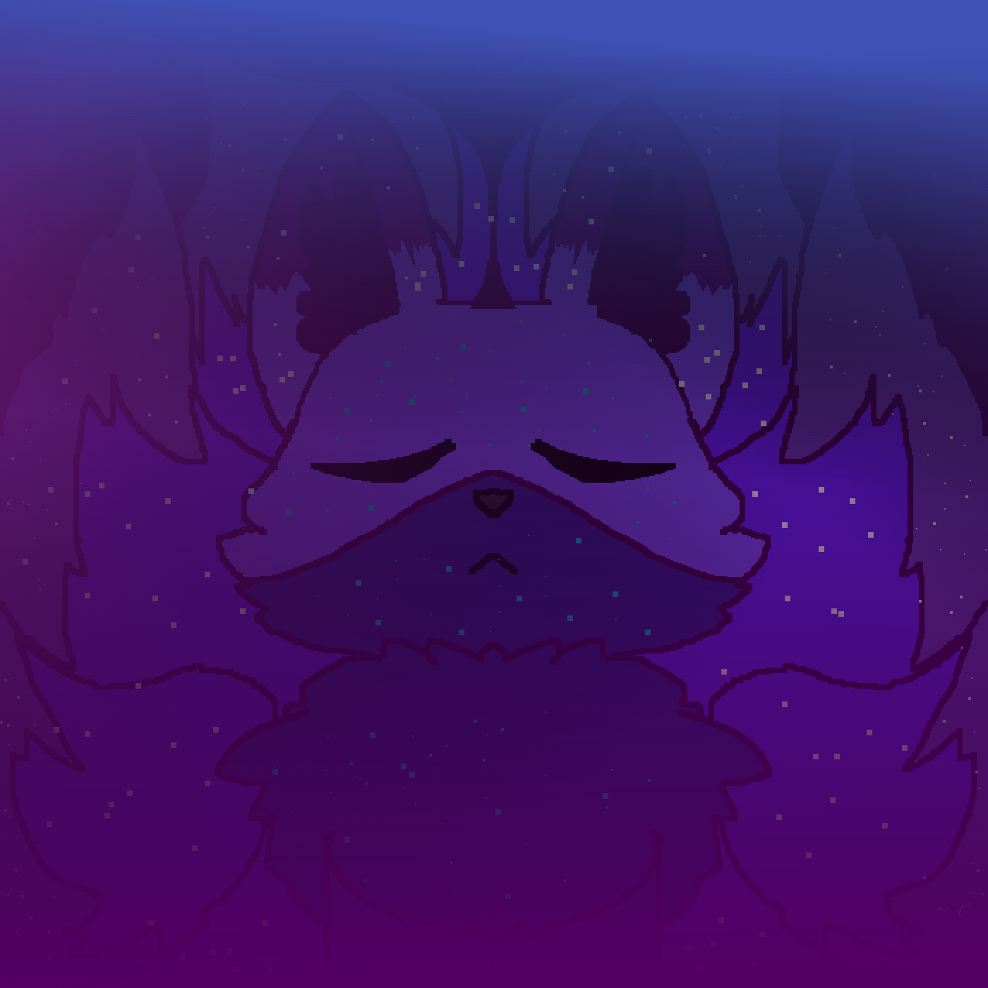 Pixilart - Kitsune galaxy by familiapinheiro