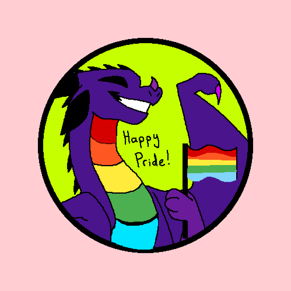 Pixilart - Pride dragon base by wingfan2012