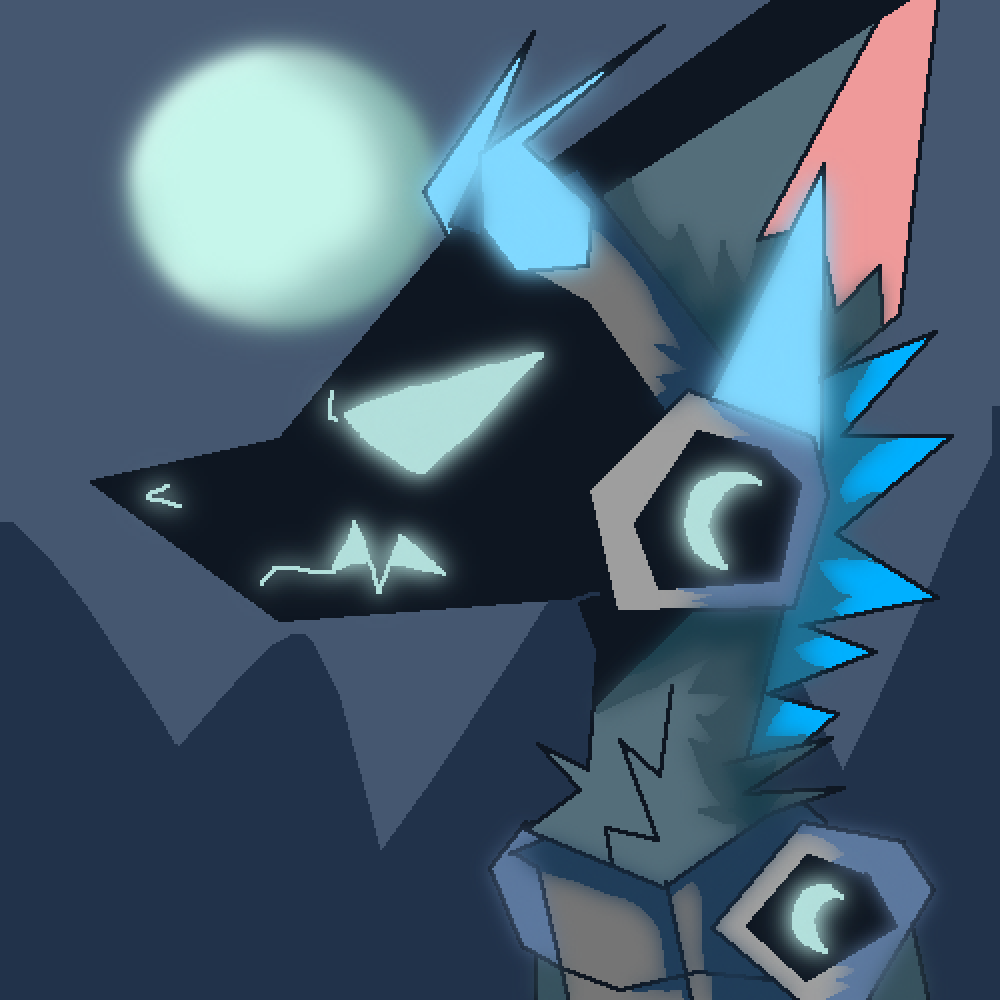 Pixilart - request - Moon the protogen by ShirMogo9640
