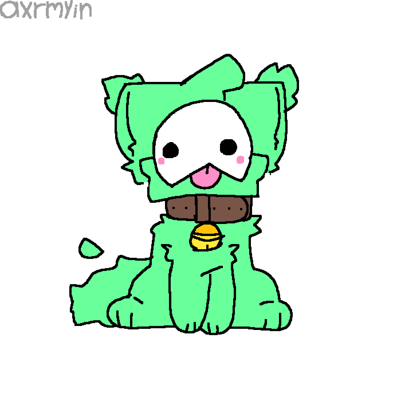 Pixilart - Derpy Slimepup Base by sonicfan12489