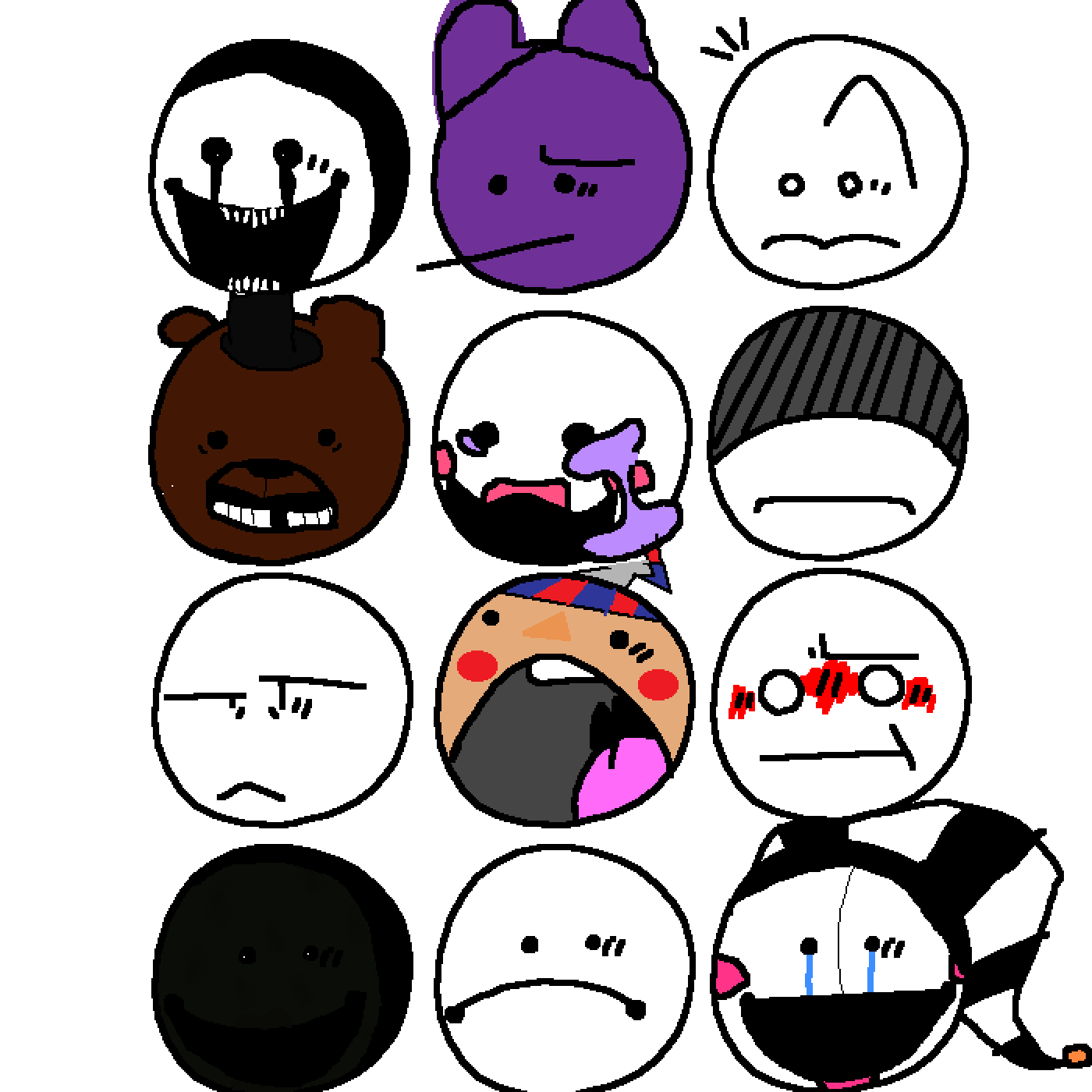 Pixilart - add a fnaf face!!!!!!!! by Cinicroak