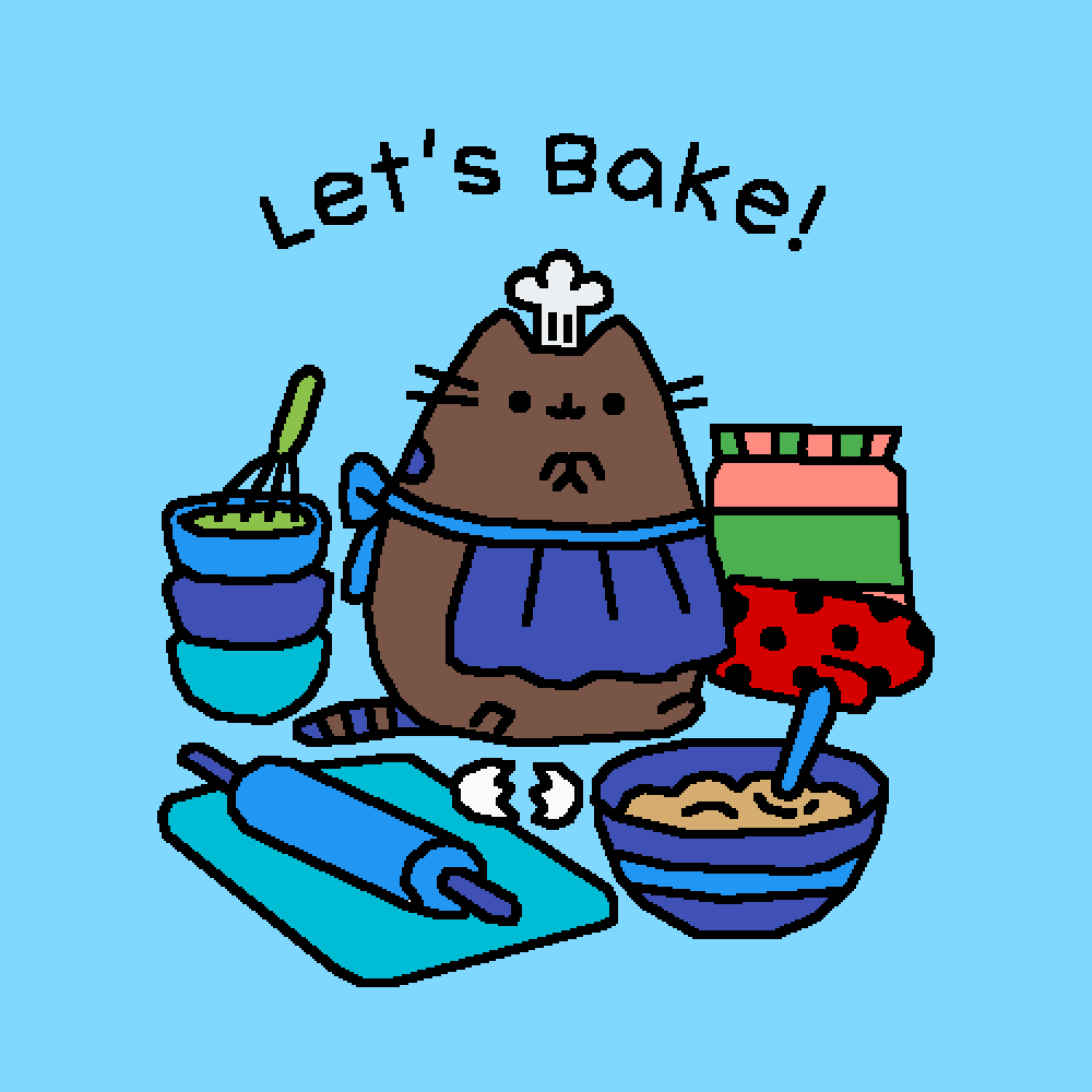 Pixilart - Baking Pusheen by Tyu1forever