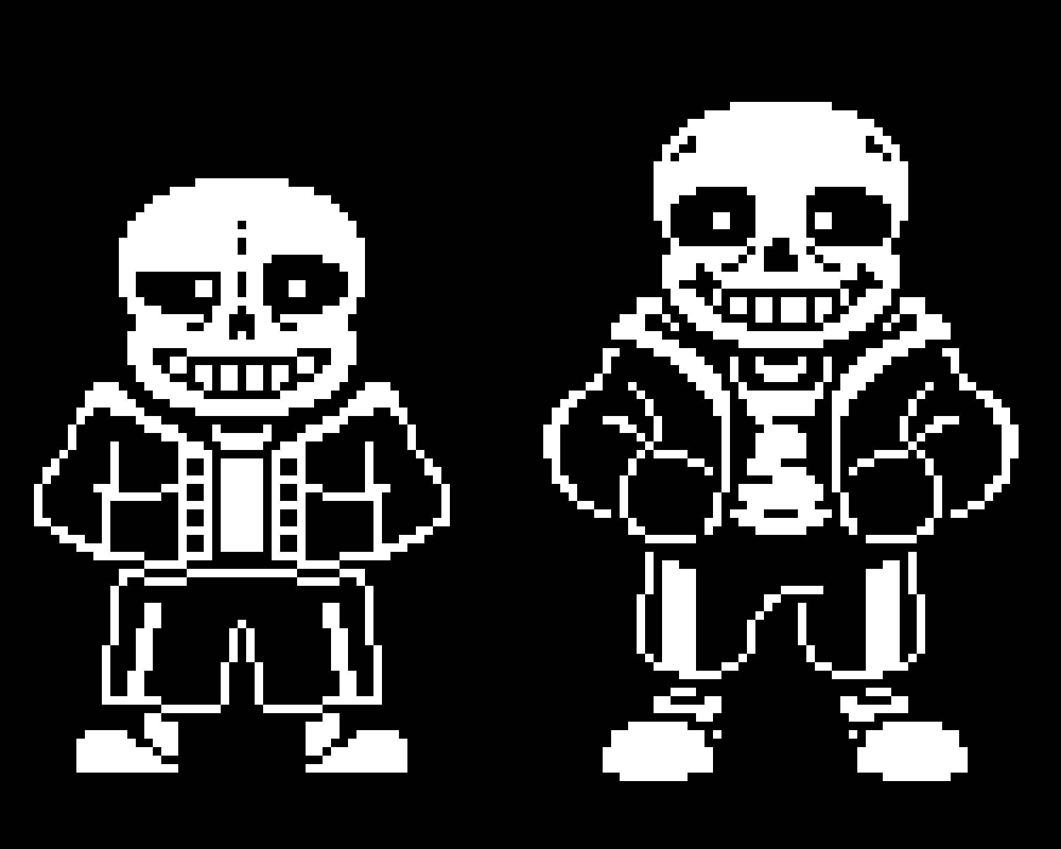 Pixilart - First sans sprite vs my current one by CaSualSmAshy
