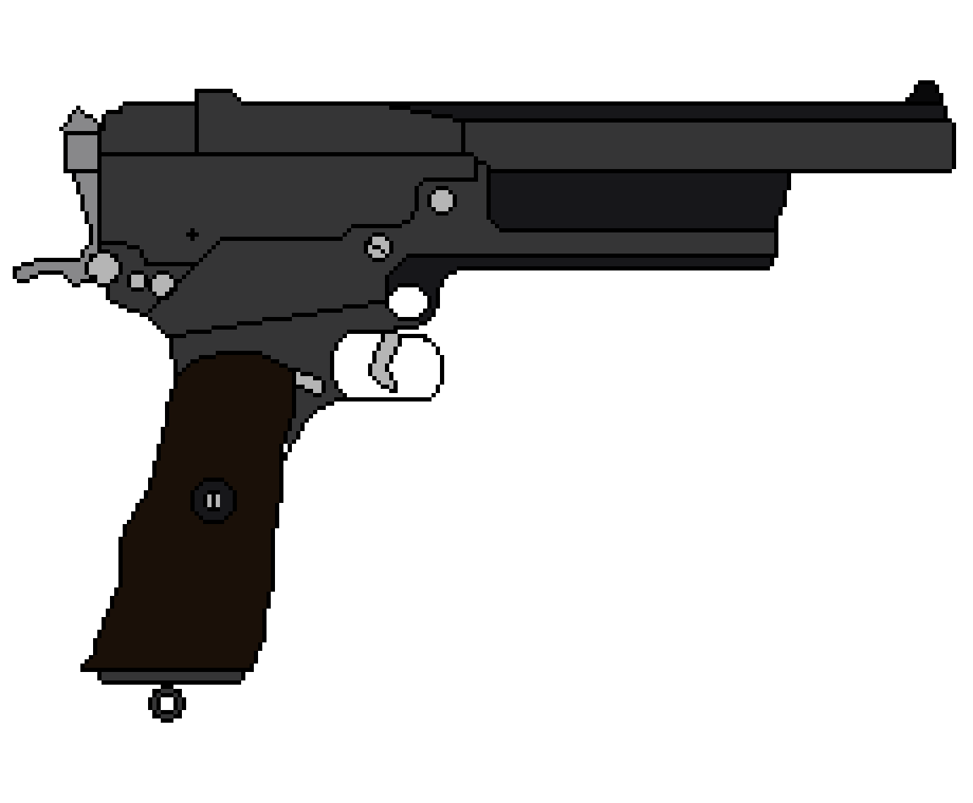 Pixilart - Webley And Scott Mars Automatic Pistol by Hyper-Realistic