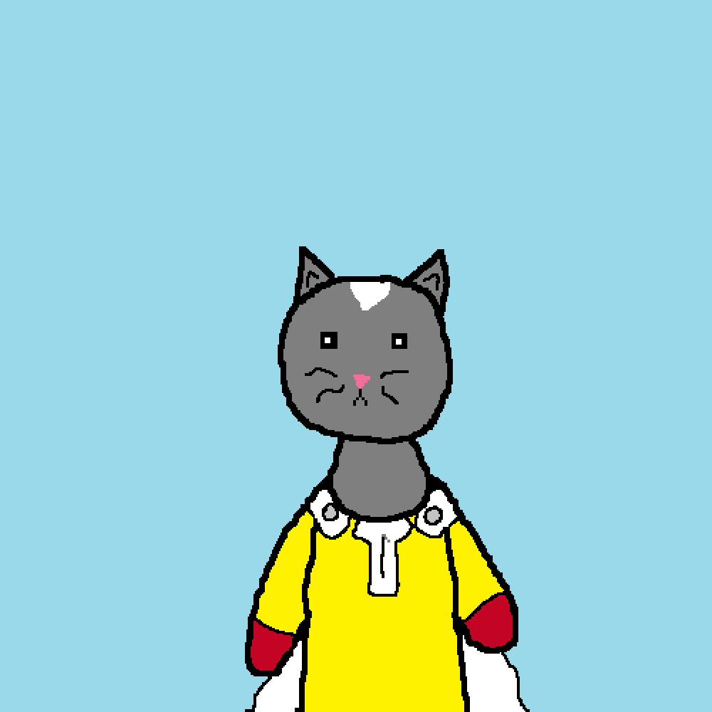 Pixilart - one punch cat by gmsegundo