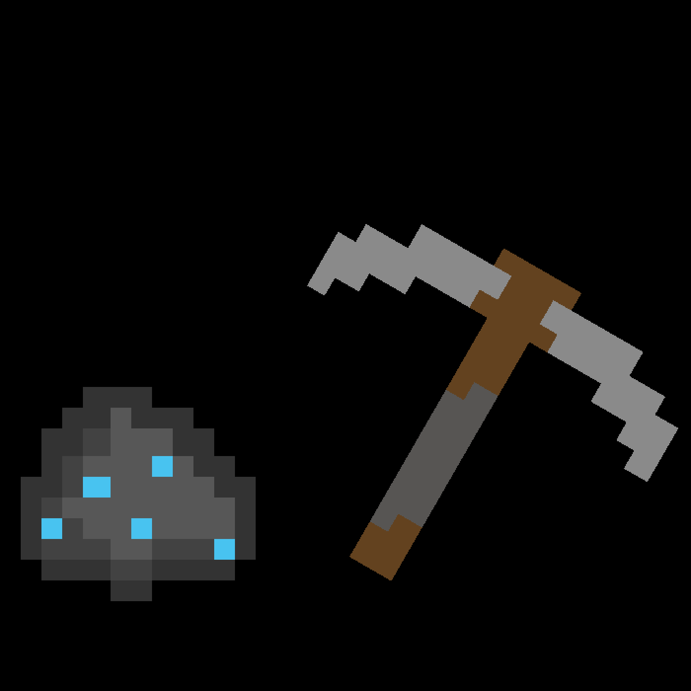 Pixilart - the dancing pickaxe by L3nnon27