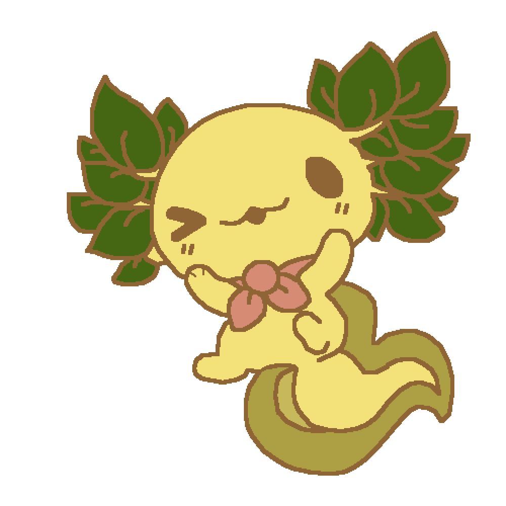 Pixilart - Lemon Axolotl base by Hi-guys-LGBTQIA