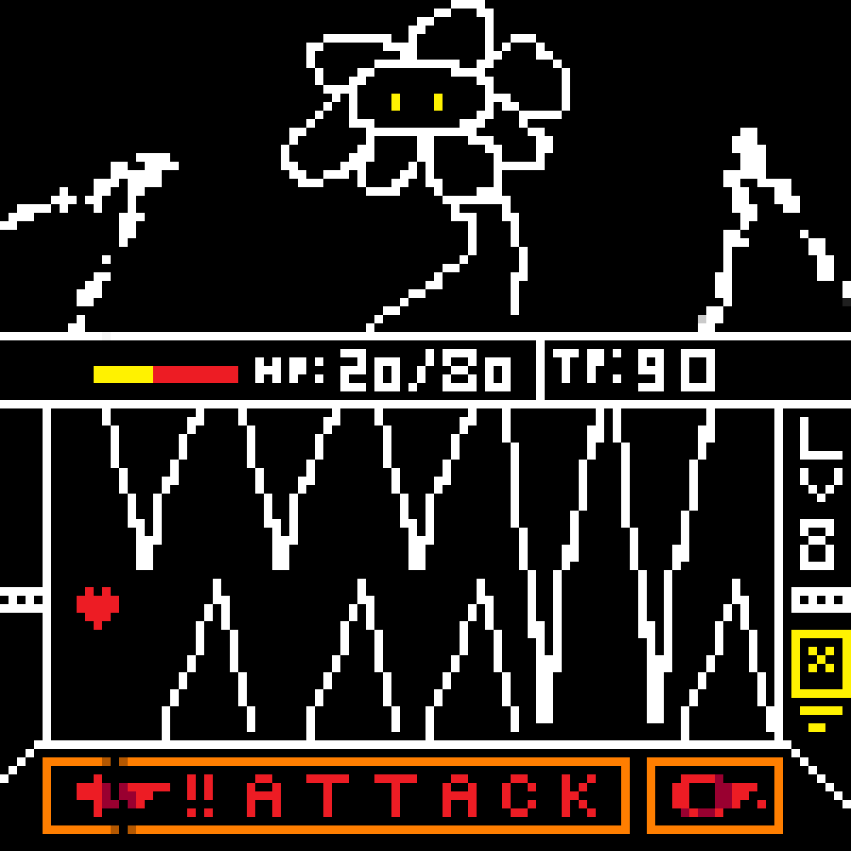 Pixilart - UNDERTALE CUSTOM . BOSS: MERCY FLOWEY by JIKZ