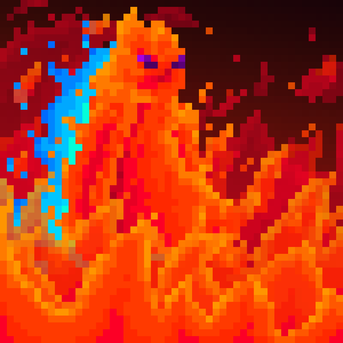 Pixilart - Flaming Ghost by Sakura-Saky