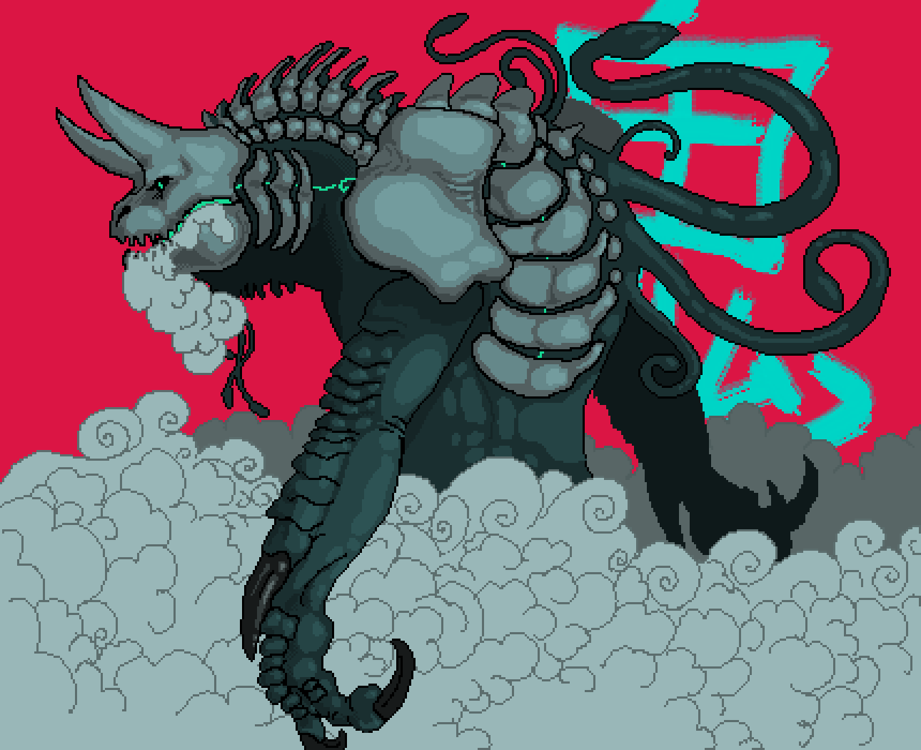 Pixilart - Kaiju Oni by ravenous-algae