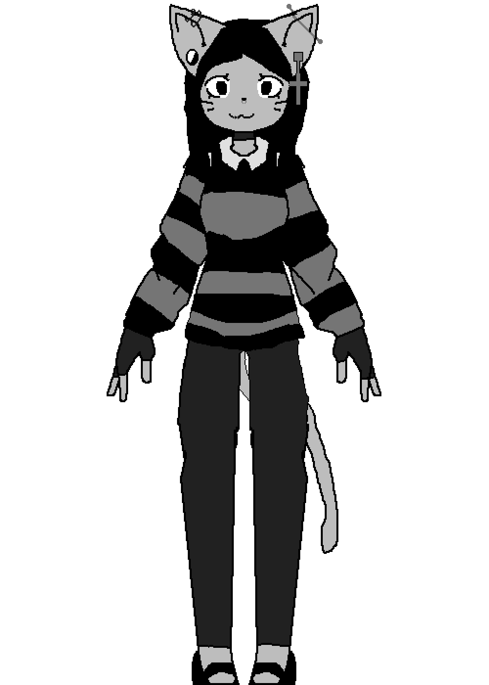 Pixilart - Emo cat by AnimeEmo