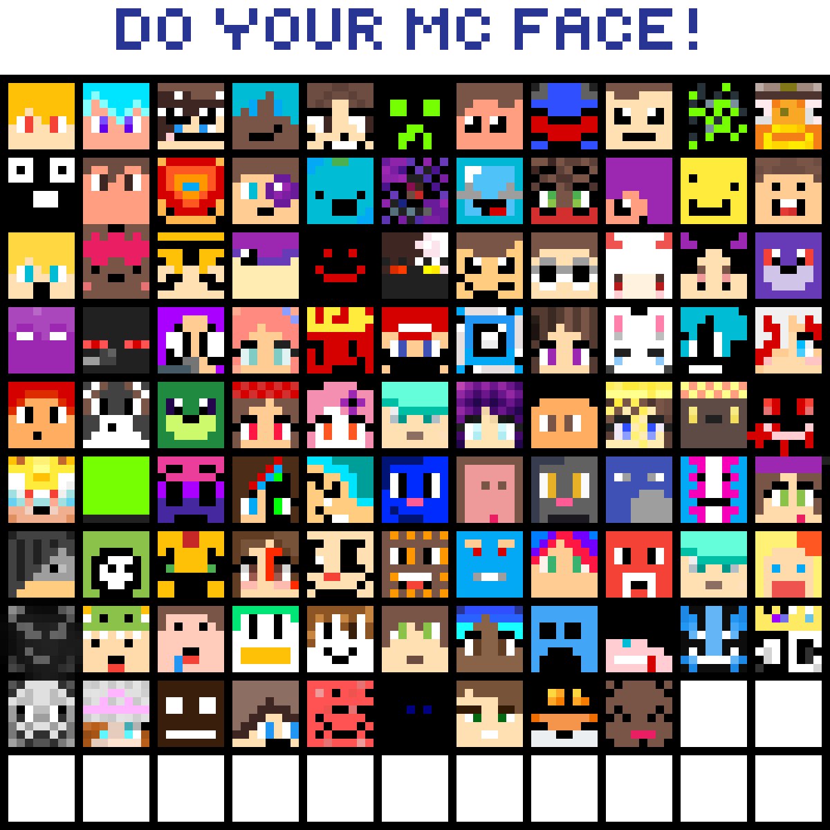 Pixilart - Make your MC face by Thedarkones