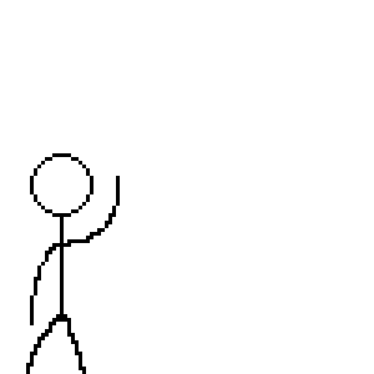 Pixilart - Stick Dude Finds Portal by DaBloni