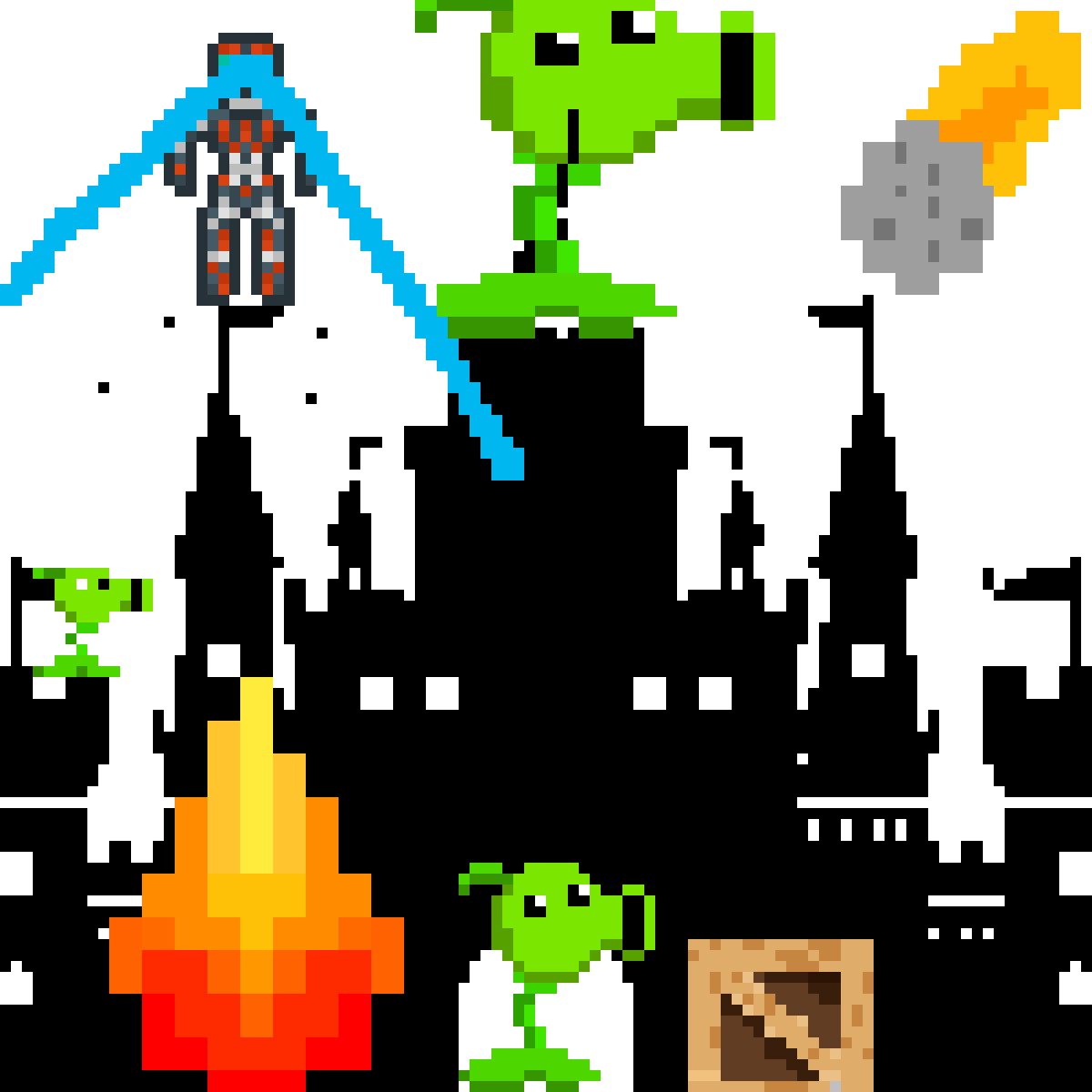 Pixilart - invaded casl by THE-GRAY999