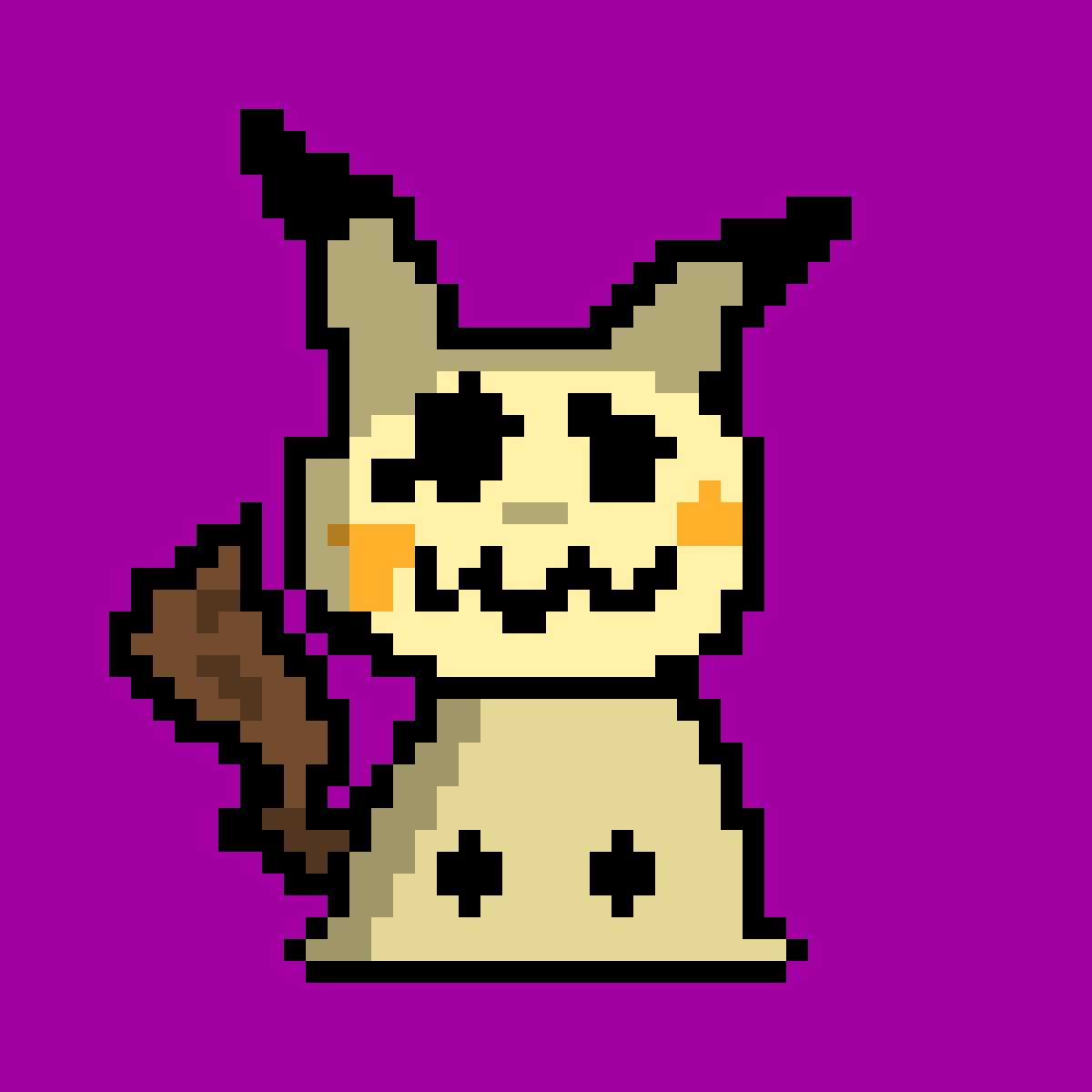 Pixilart - Mimikyu by Olives1212
