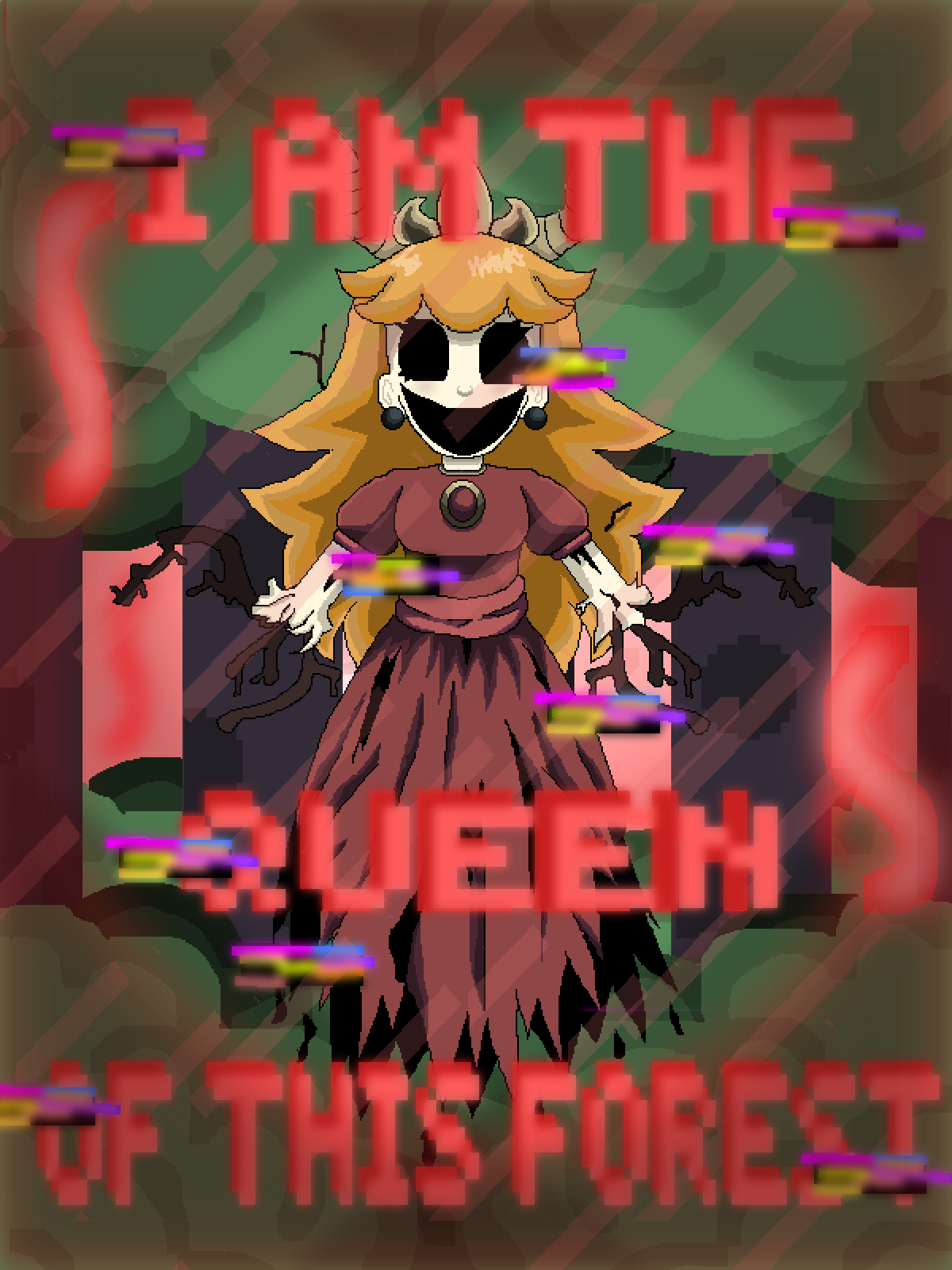 Pixilart - Peach (Mario Madness-Dark Forest) by isabelago576