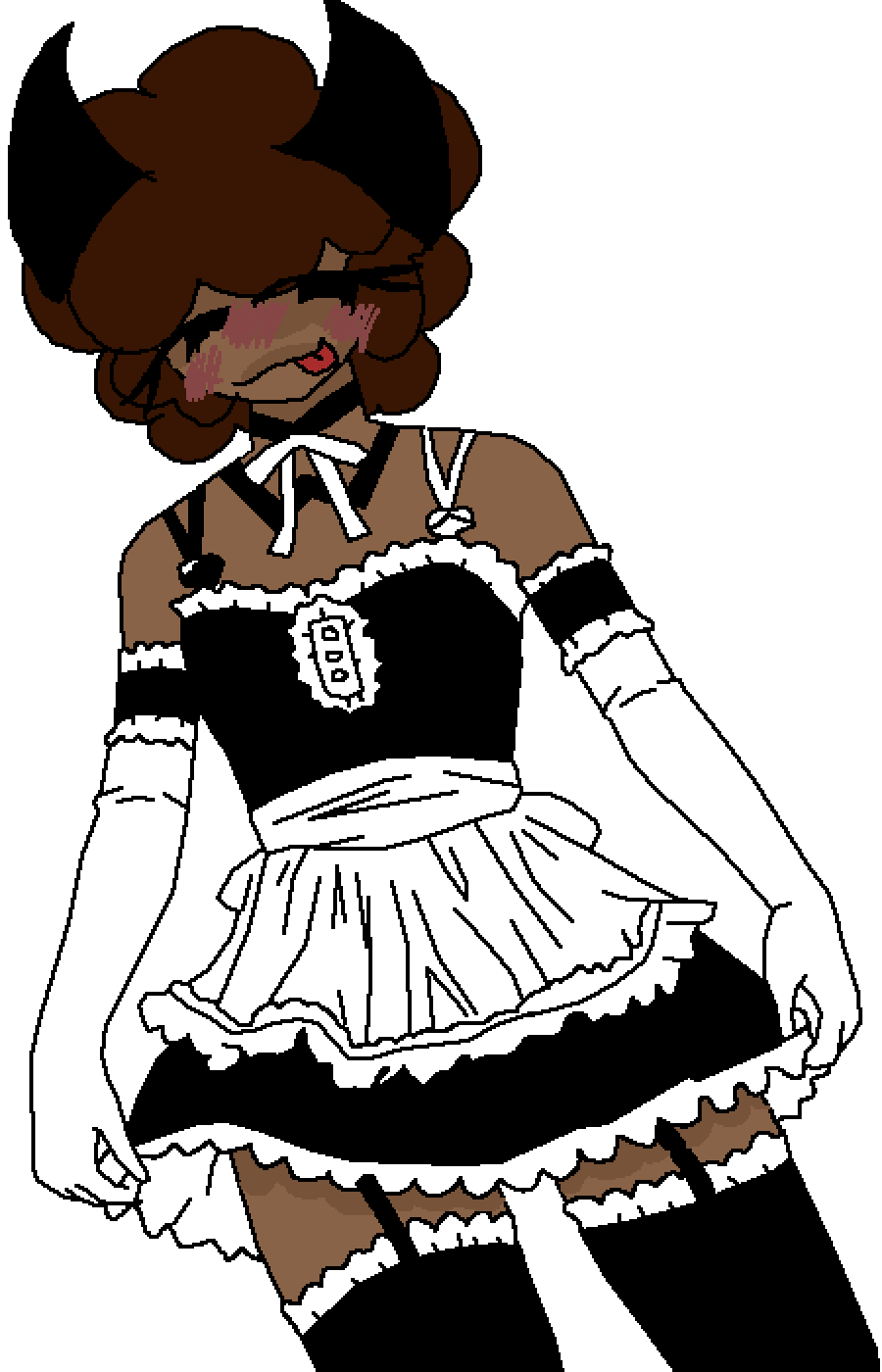 Pixilart - maid base by onecrazyb1