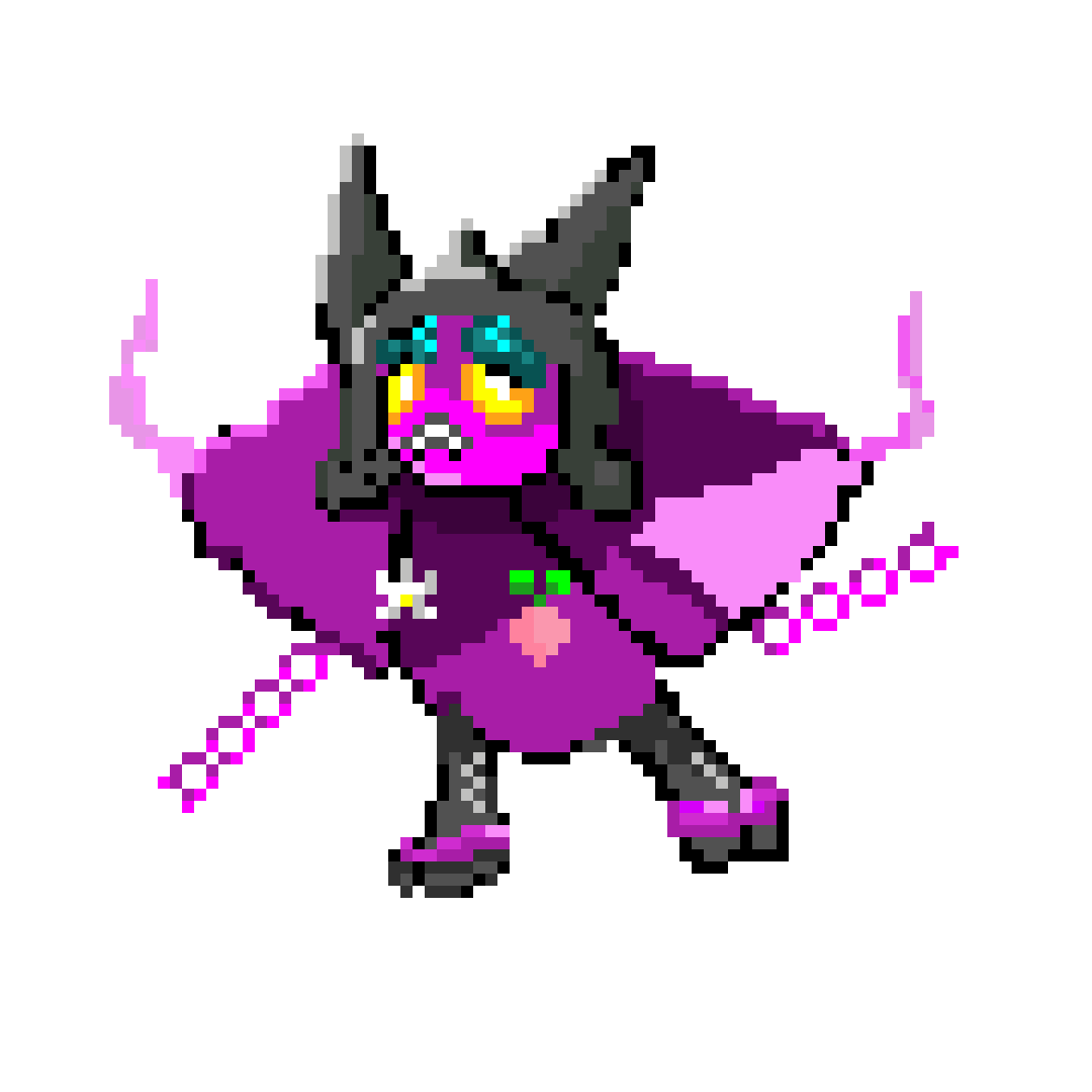 Pixilart - Ogerpon x Pecharunt fusion by DramOfficial