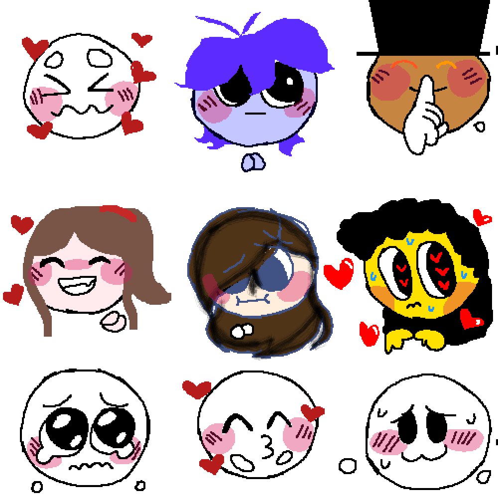 Pixilart - Cute Cursed Emoji Collab by DemiSprout