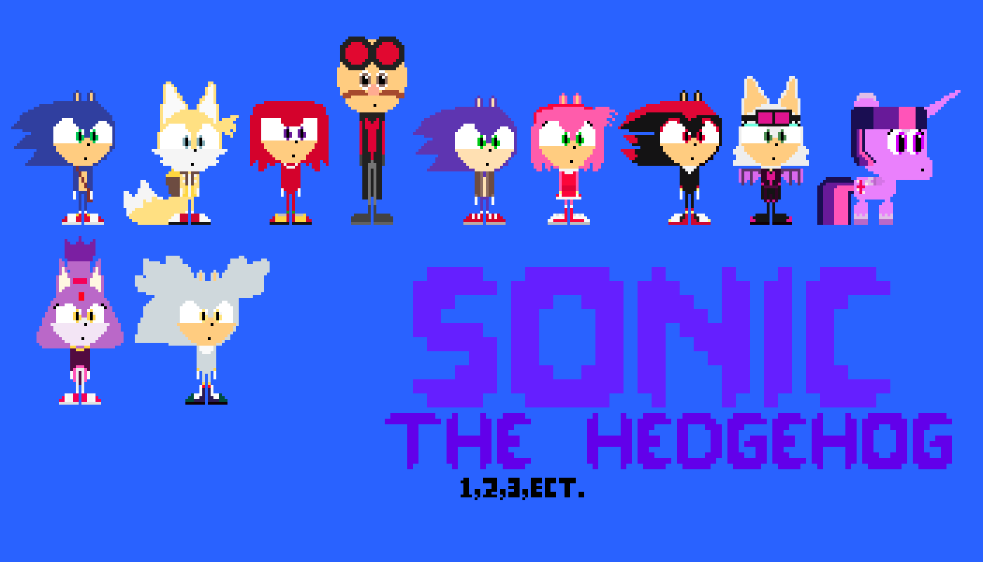 Pixilart - All my Sonic Movie Sprites (Updated) by Superstar23