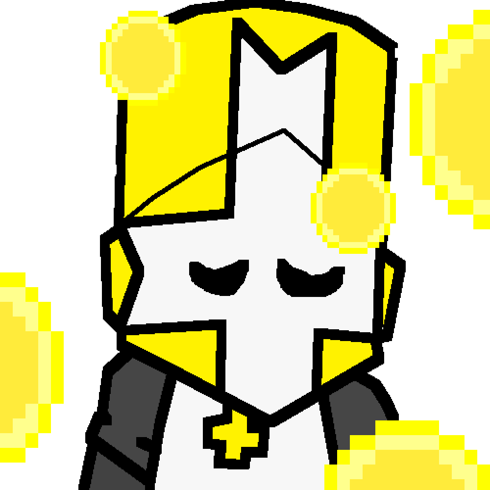 Pixilart - Yellow Knight by Castle-Crashers