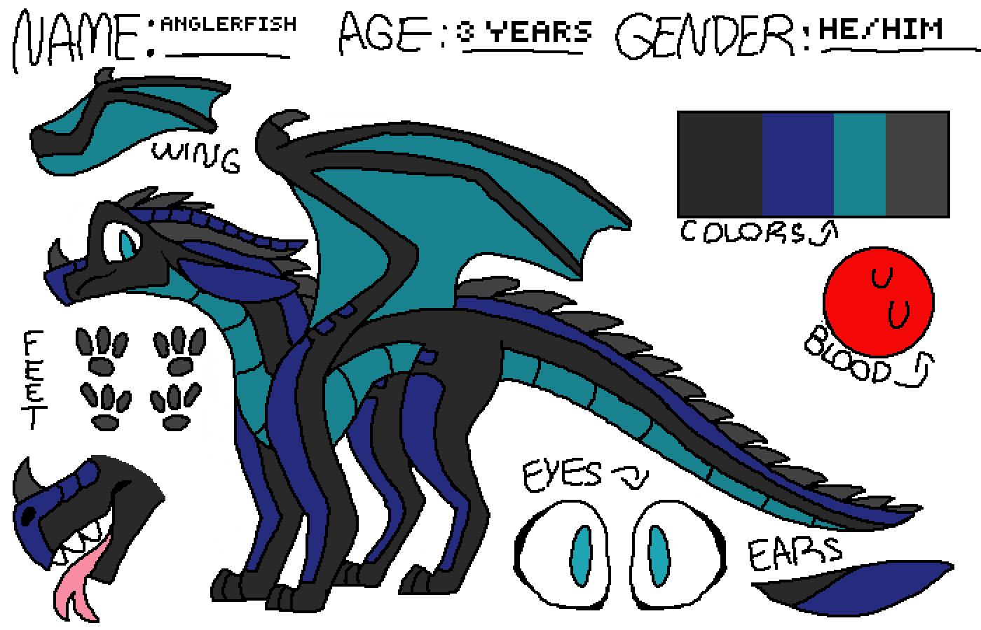 Pixilart - Dragon Base Ref by GachaNath01