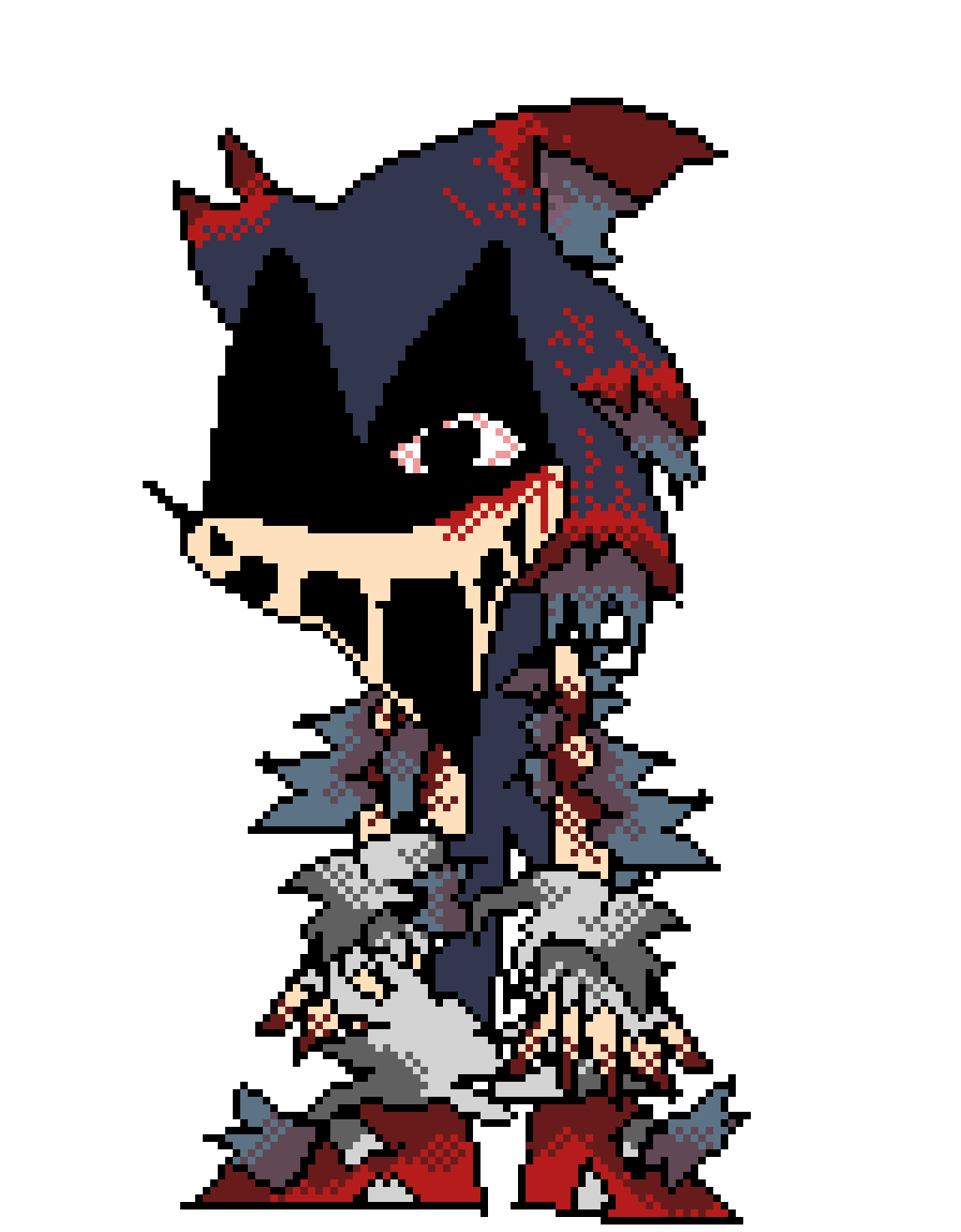 Pixilart - Frosted sonic Wip by Mekko4dev