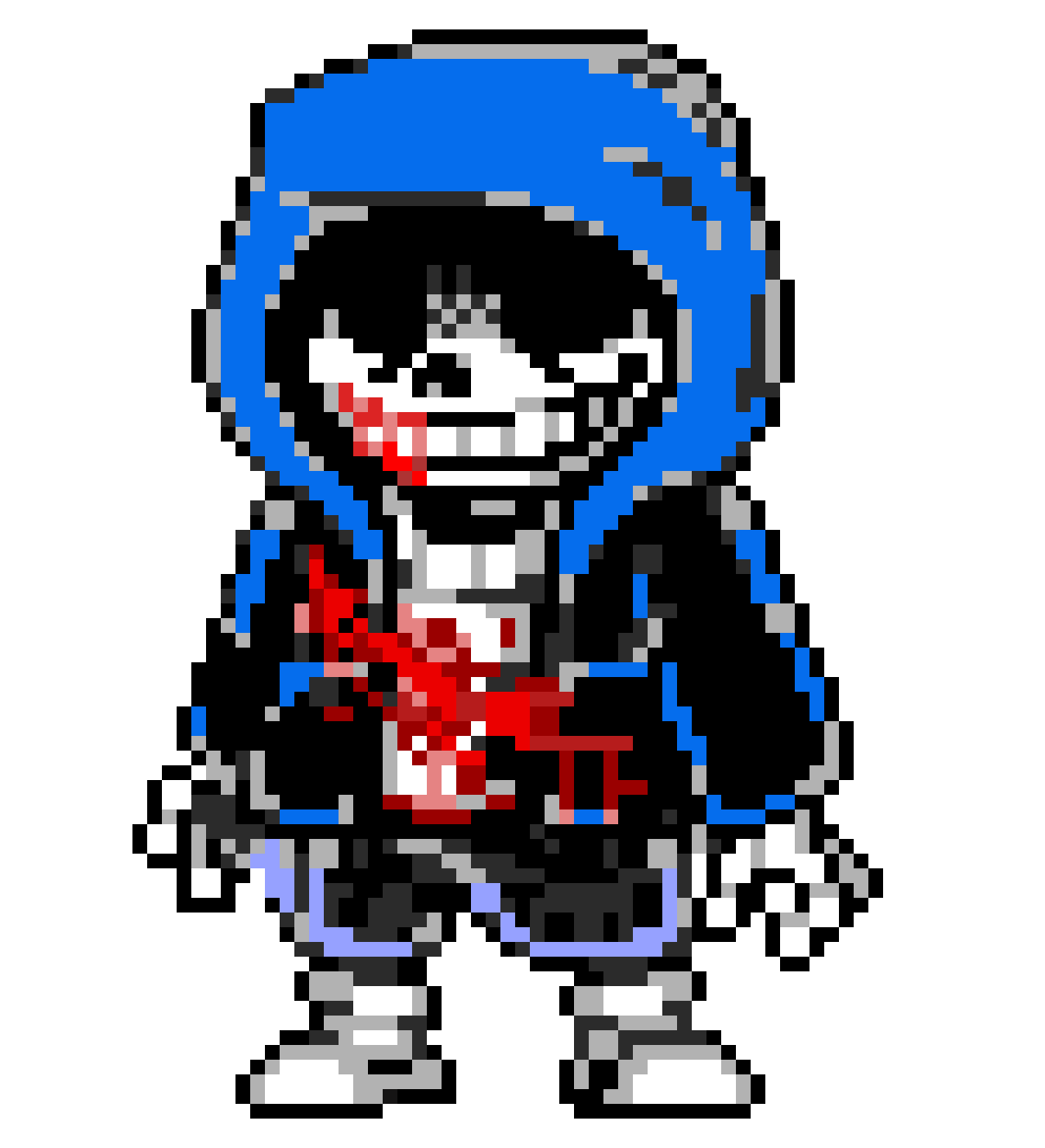 Pixilart - sans in a mad form by maxthebigcat
