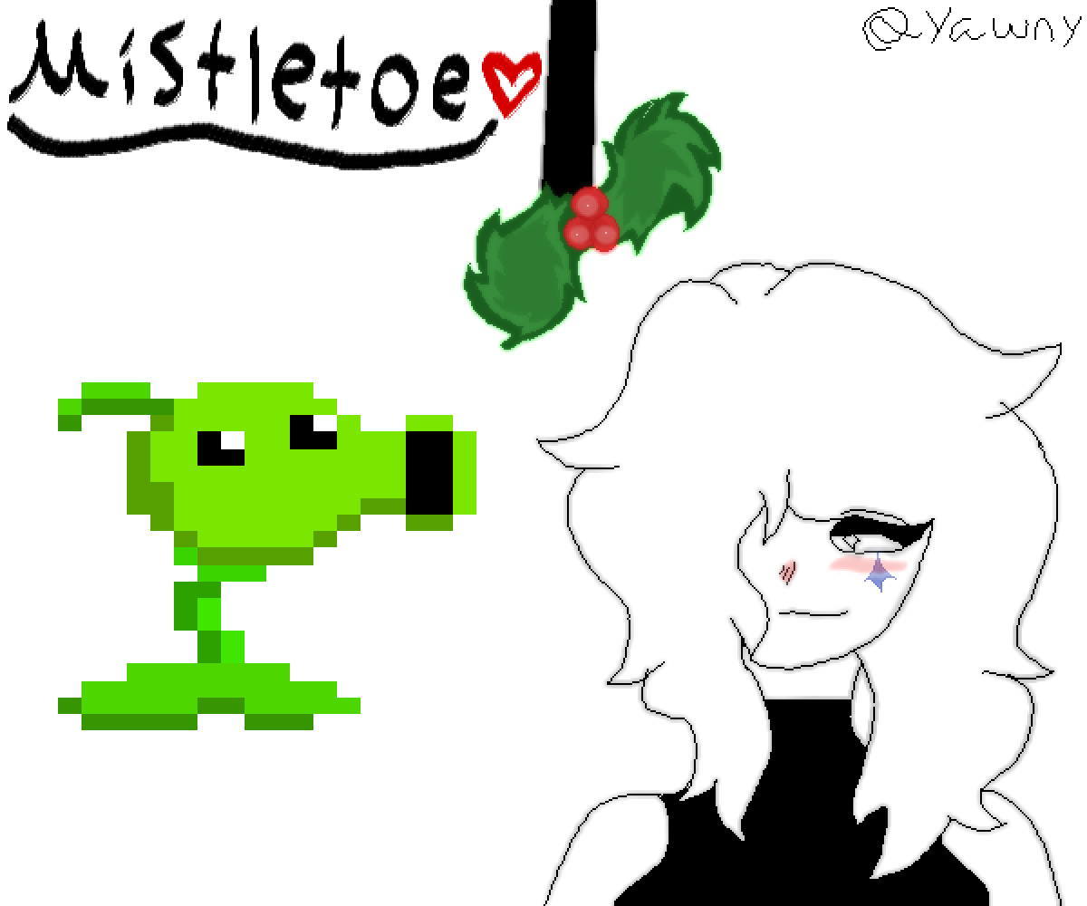 Pixilart - Mistletoe by jaohn