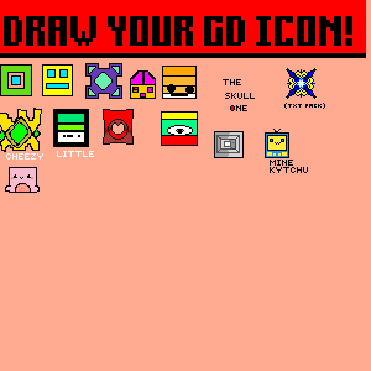 Pixilart - Draw your GD Icon! by meric-50