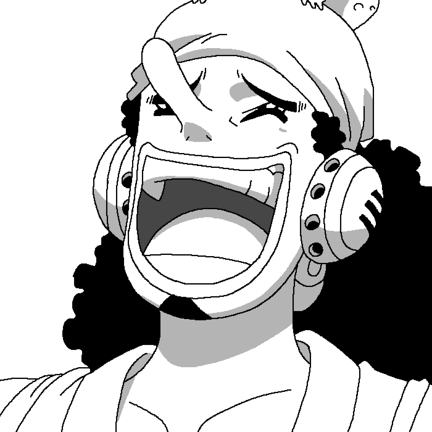 Pixilart - Usopp Base by shadesofstars