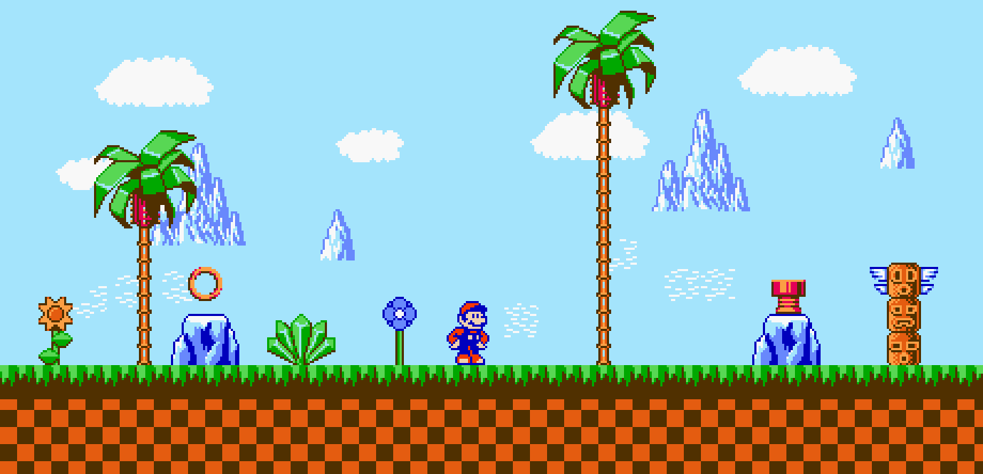 Pixilart - bootleg improvement Somari by Jmear-Collins96