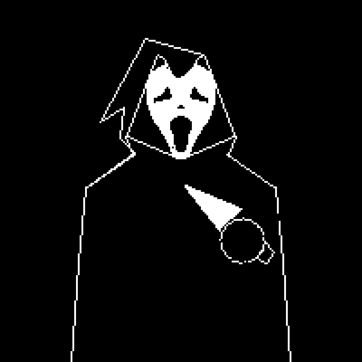 Pixilart - ghostface as a undertale sprite by DSSuLh9jL8lsHTE