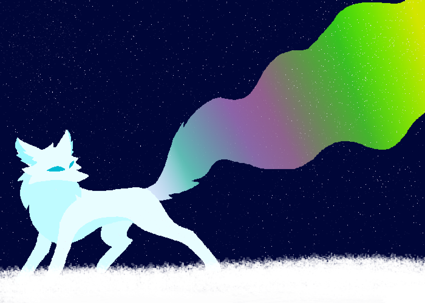 Pixilart - Winter fox by Wof-Mockingjay