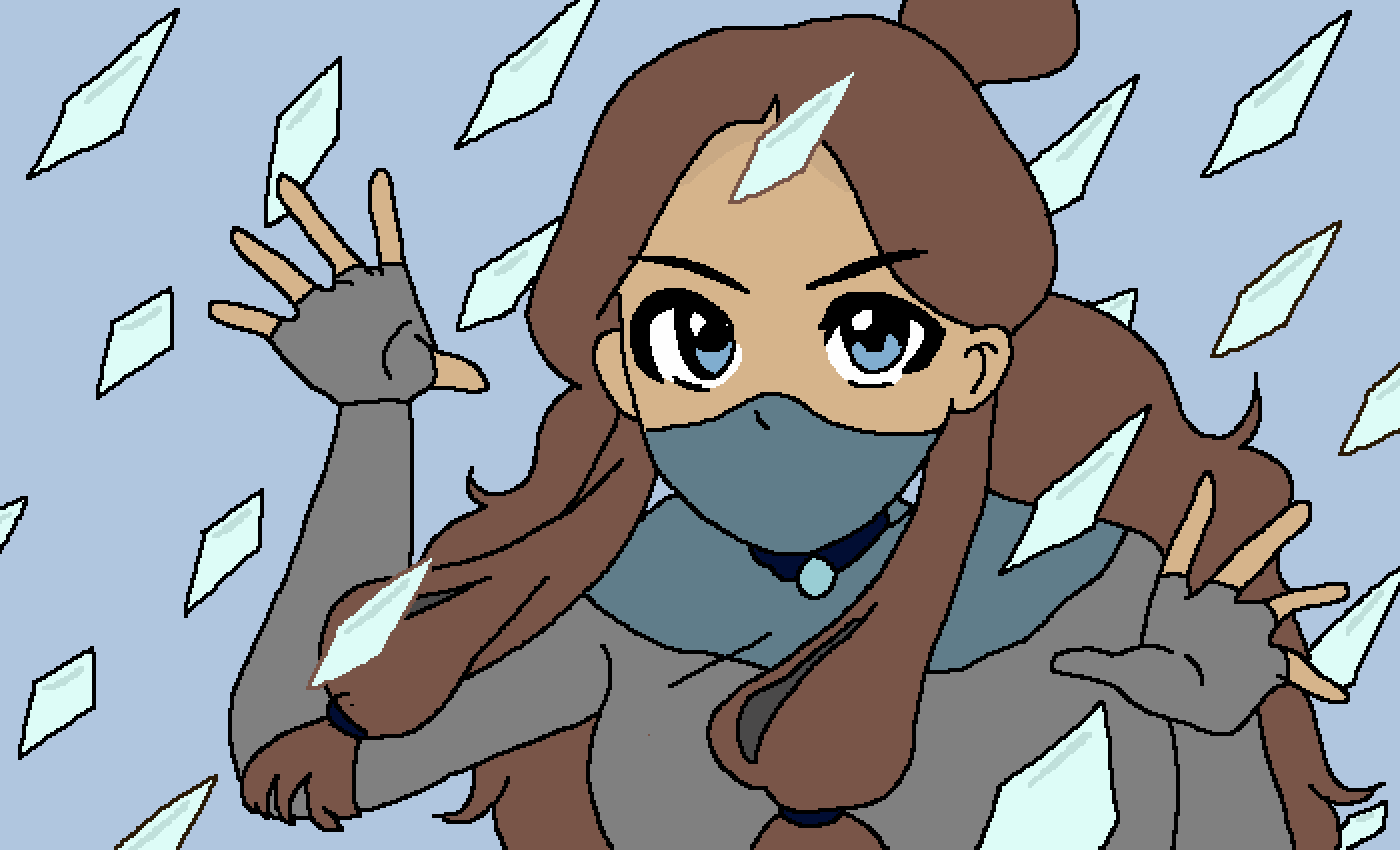 Pixilart - Ninja Katara by Cinnamoroll34
