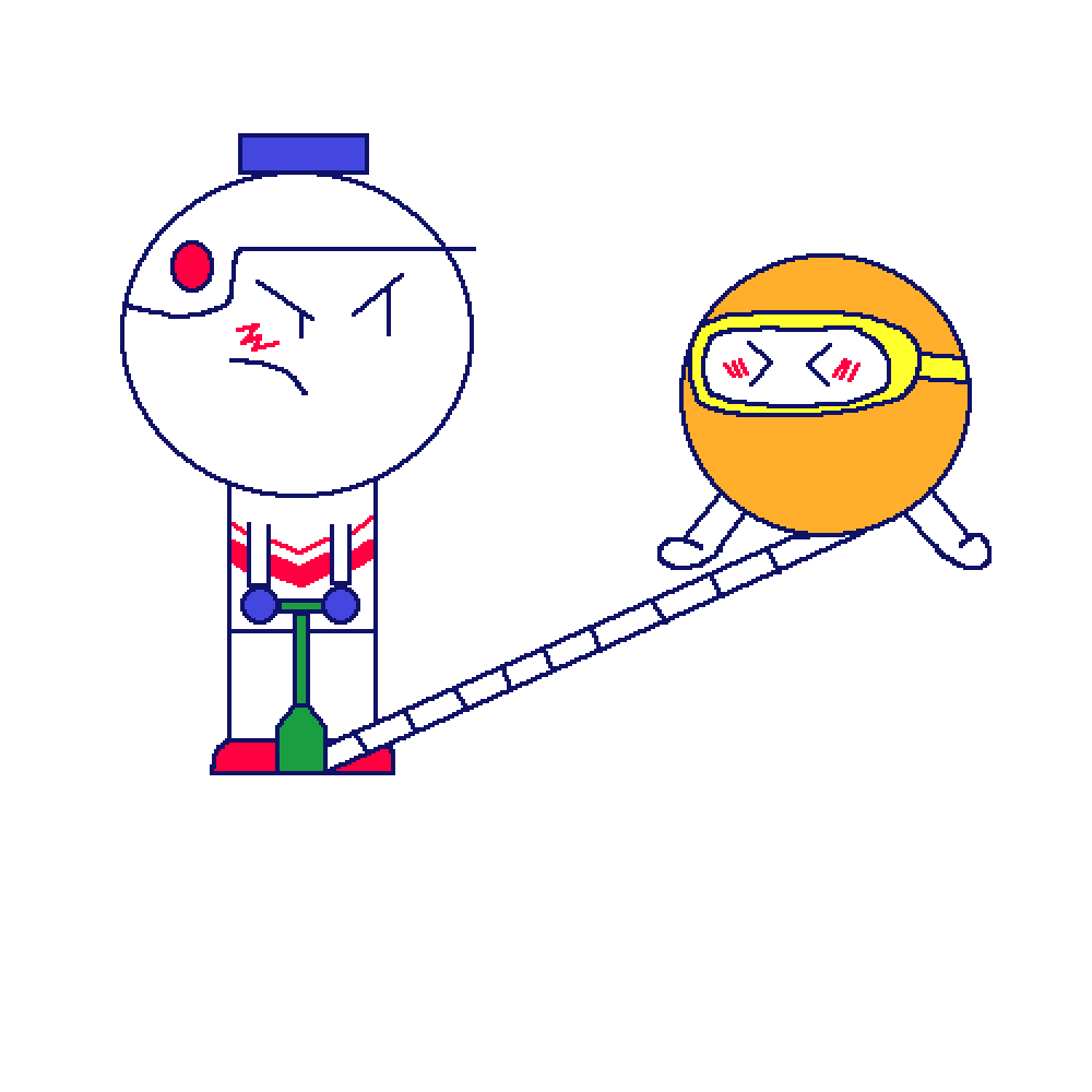 Pixilart - Dig Dug Guy And Pooka by JimothyGames