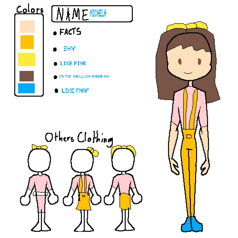 Pixilart - Character oc info by michela89