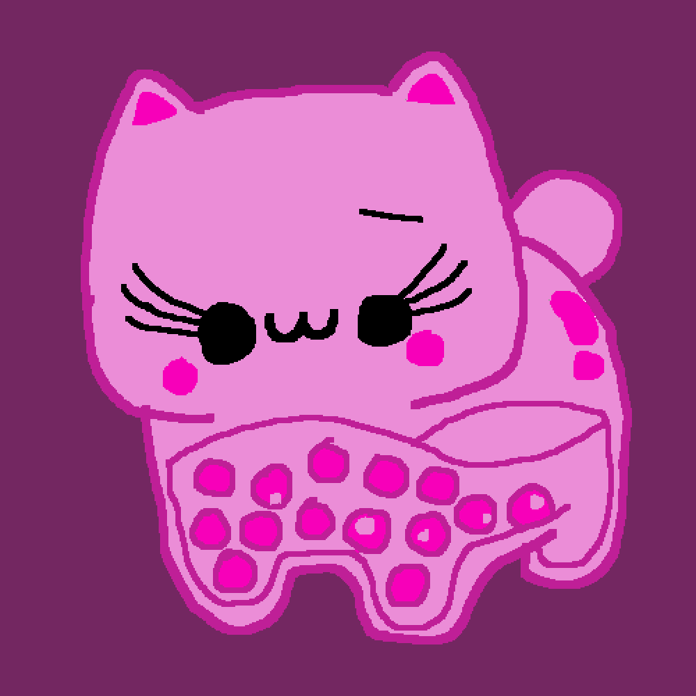 Pixilart - Female Boba Kitty by yaimari12