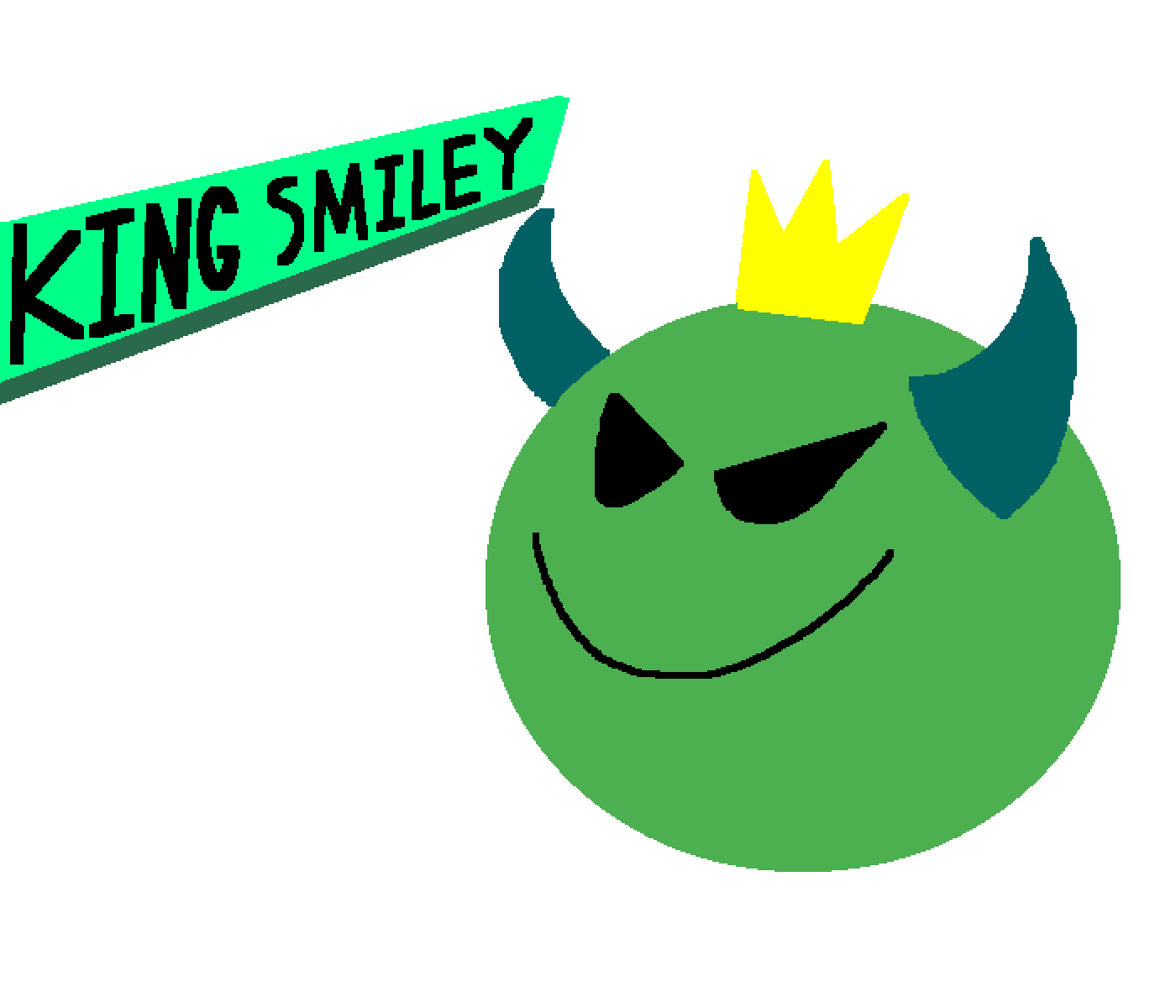Pixilart - King Smiley by SupaAndrewGamer