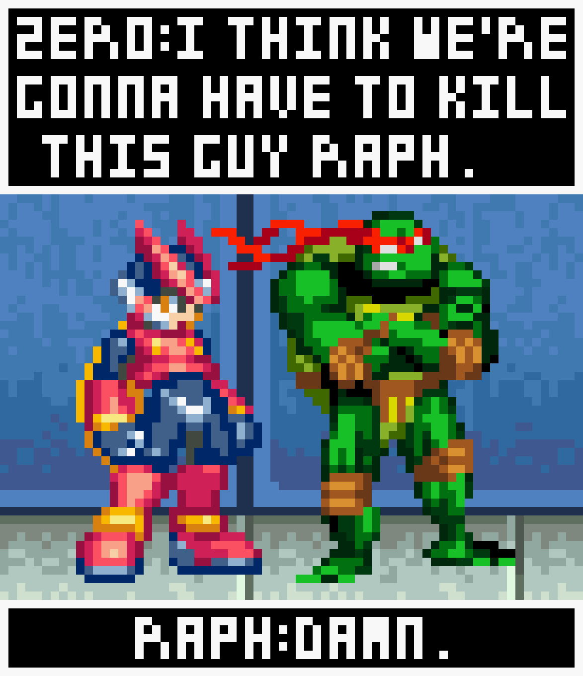 Pixilart - Twitter Trend Meme: Raphael and Zero by henthorneaaron9