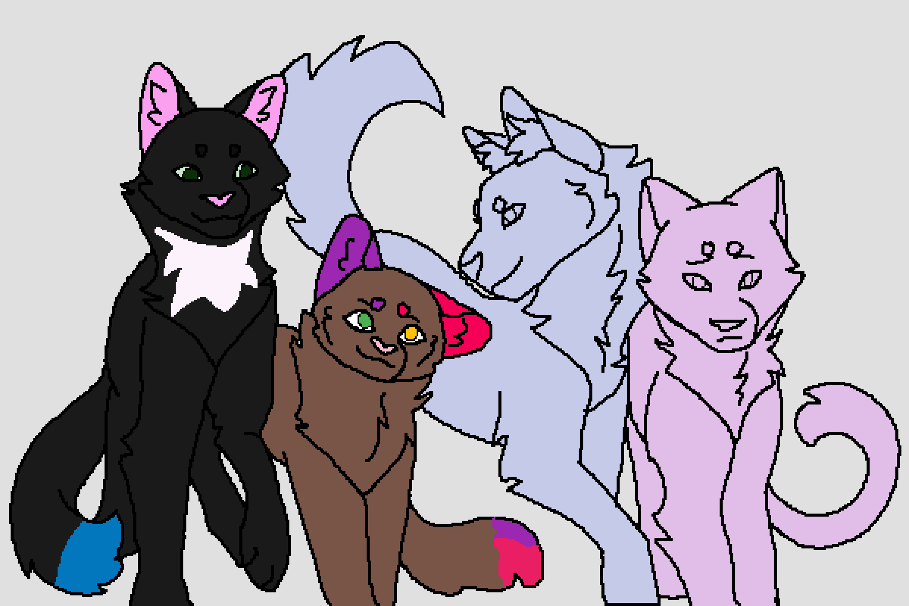 Pixilart - Warrior cats collab by SammyW