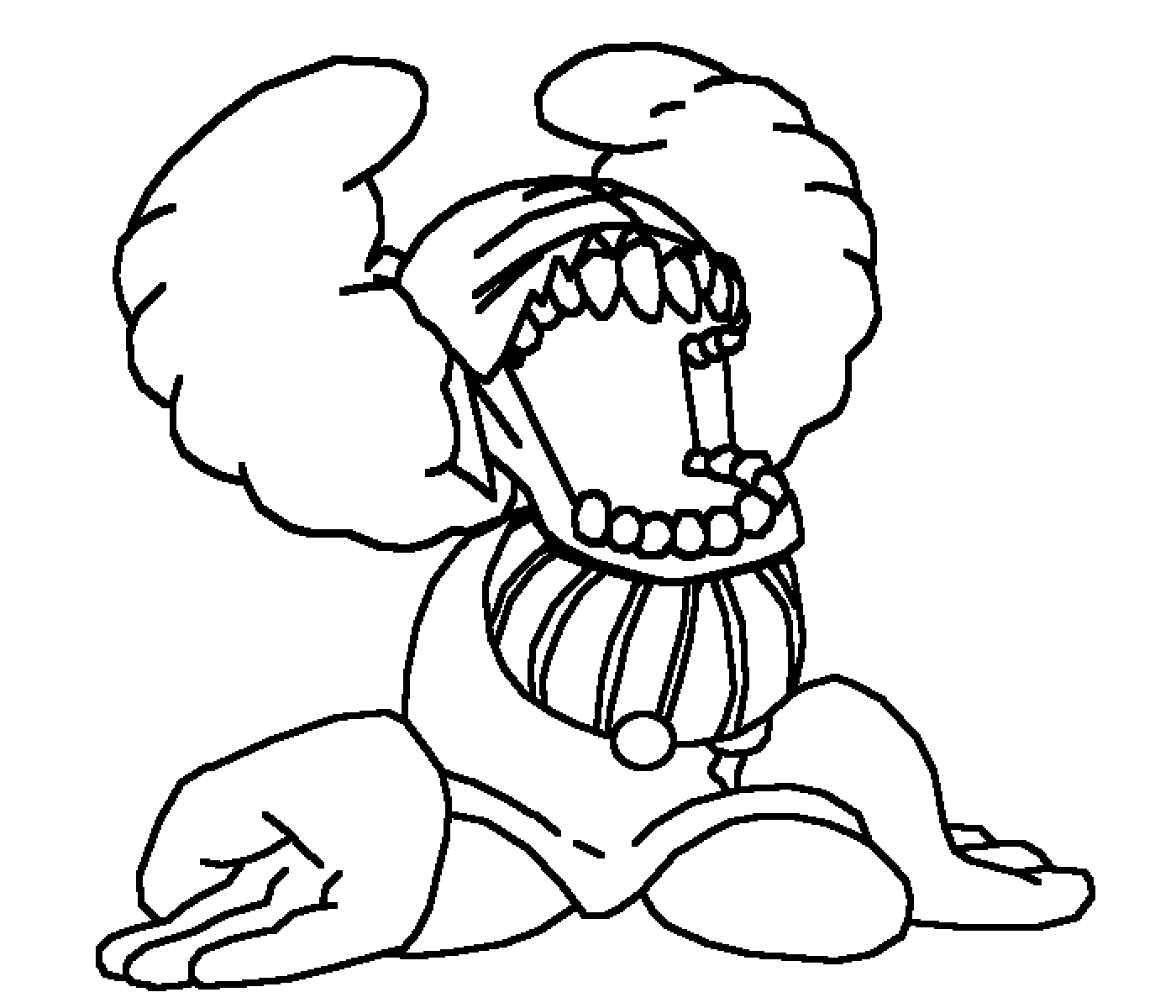 Pixilart - Tricky the clown Base by Cant-Choose